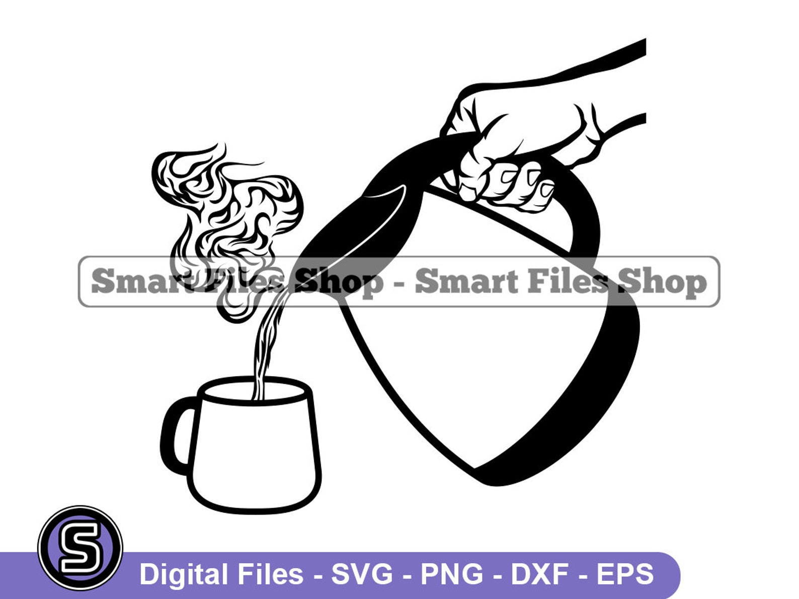 Hot Water SVG Boiling Water Svg Coffee Svg Tea Svg Hot | Etsy