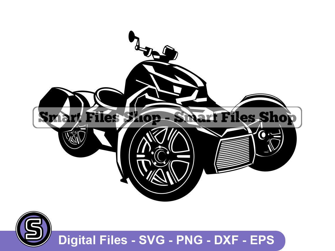 Three Wheel Motorcycle Svg Motorcycle Svg Motorbike Svg - Etsy