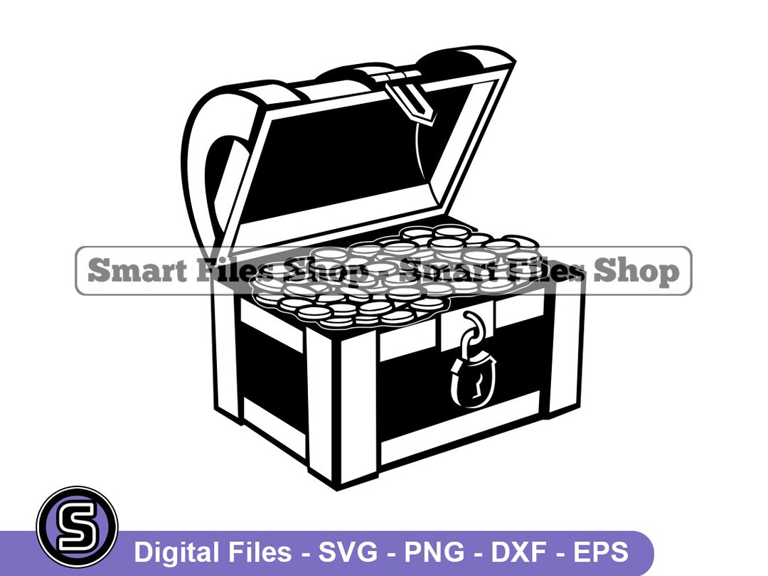 Pirate Treasure Chest Svg, Treasure Chest Svg, Pirate Svg, Treasure ...