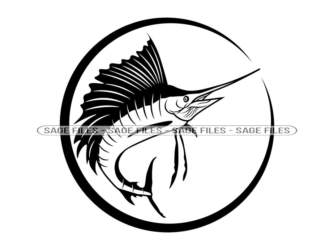 Sailfish #5 Svg, Sailfish Logo Svg, Sailfish Fishing Svg, Fish Svg ...
