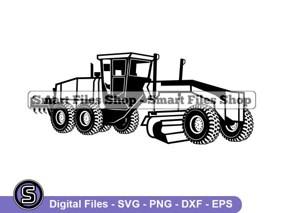 Road Grader SVG Heavy Equipment Svg Road Grader Dxf Road | Etsy