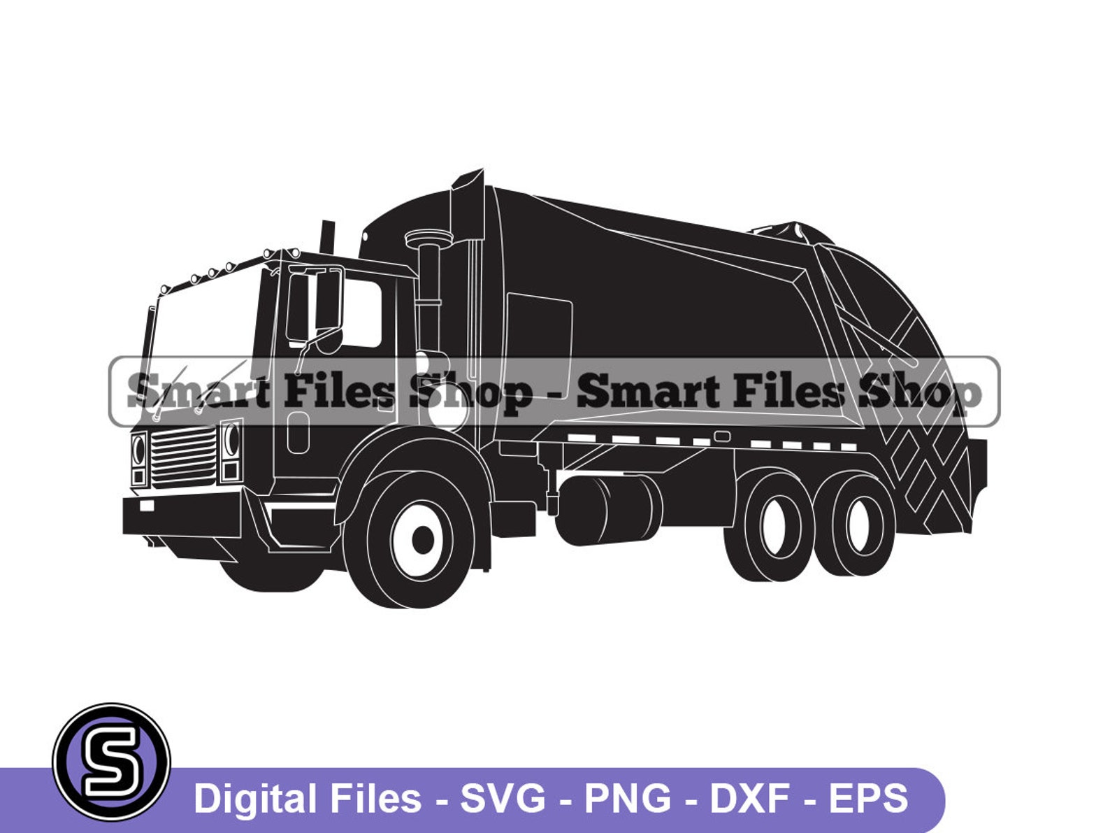 Garbage Truck 2 Svg Garbage Truck Svg Garbage Svg Trash - Etsy