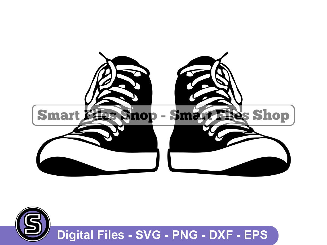Casual Sneakers Svg, Sneakers Svg, Casual Shoes Svg, Retro Shoes Svg ...