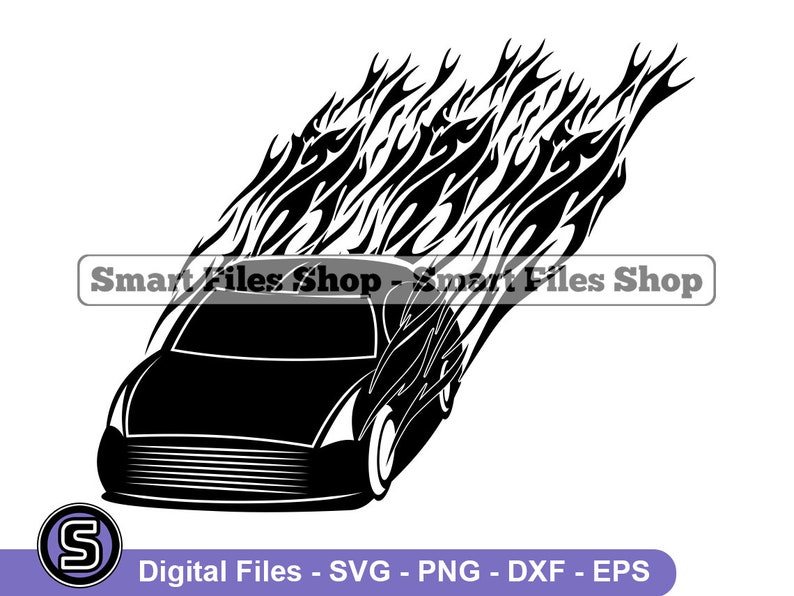 Flaming Racing Car SVG Sports Car SVG Racing SVG Racing - Etsy