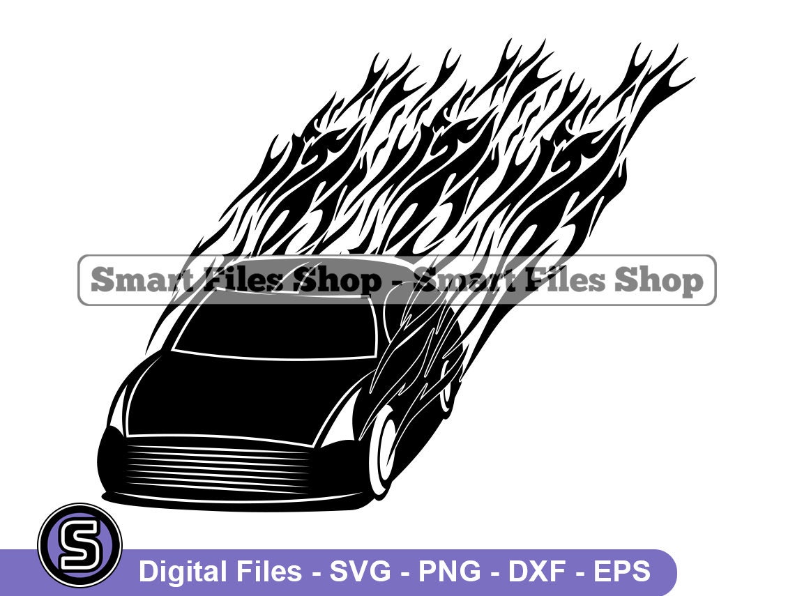Flaming Racing Car SVG Sports Car SVG Racing SVG Racing - Etsy