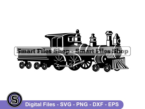 Vintage Steam Engine SVG Train Svg Steam Engine Svg Steam | Etsy
