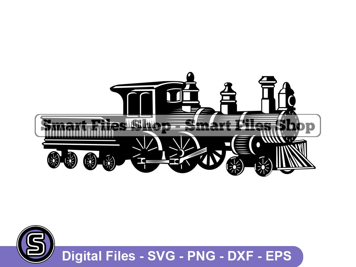 Vintage Steam Engine SVG Train Svg Steam Engine Svg Steam | Etsy