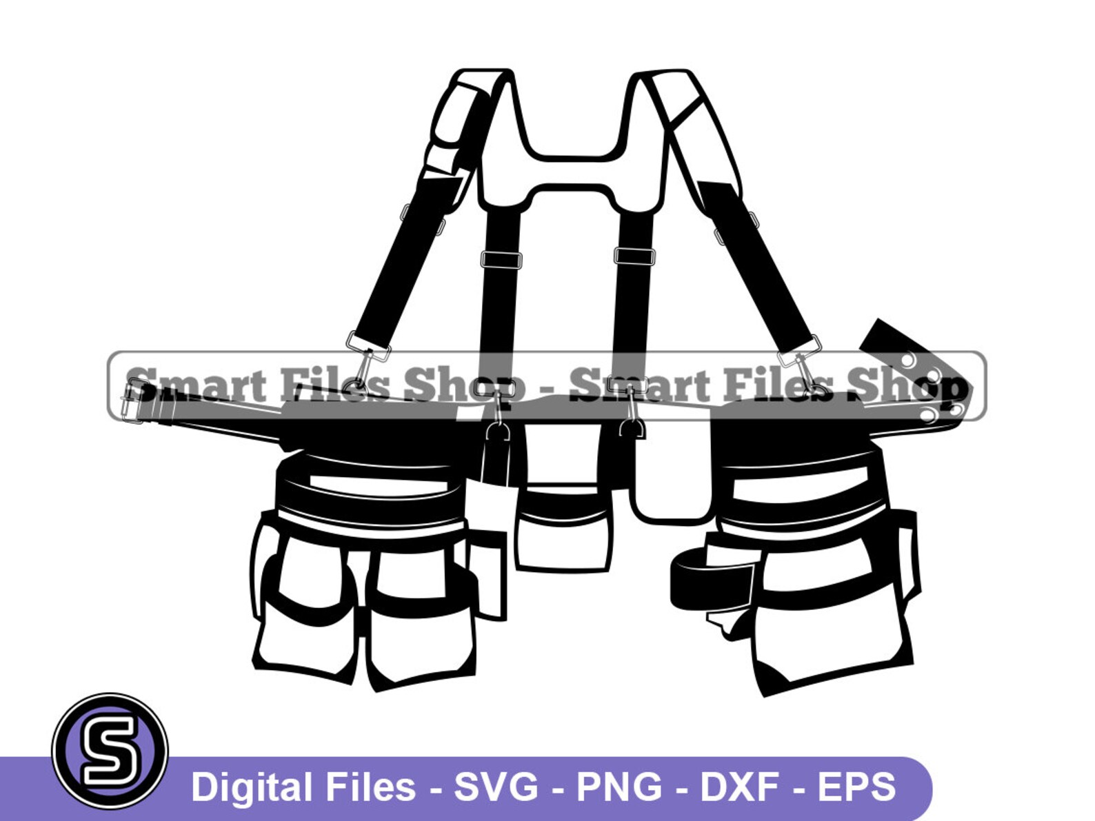 Construction Tool Belt 2 Svg, Contractor Svg, Construction Svg, Builder ...