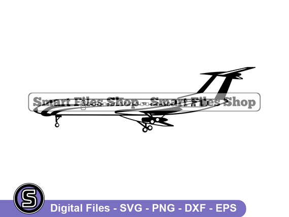 Avión 2 SVG Avión Svg Jumbo Jet SVG Avión Svg Avión Dxf - Etsy México