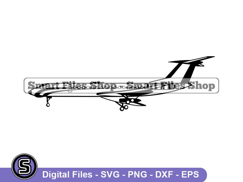 Airplane 2 SVG Airplane Svg Jumbo Jet SVG Airliner Svg - Etsy