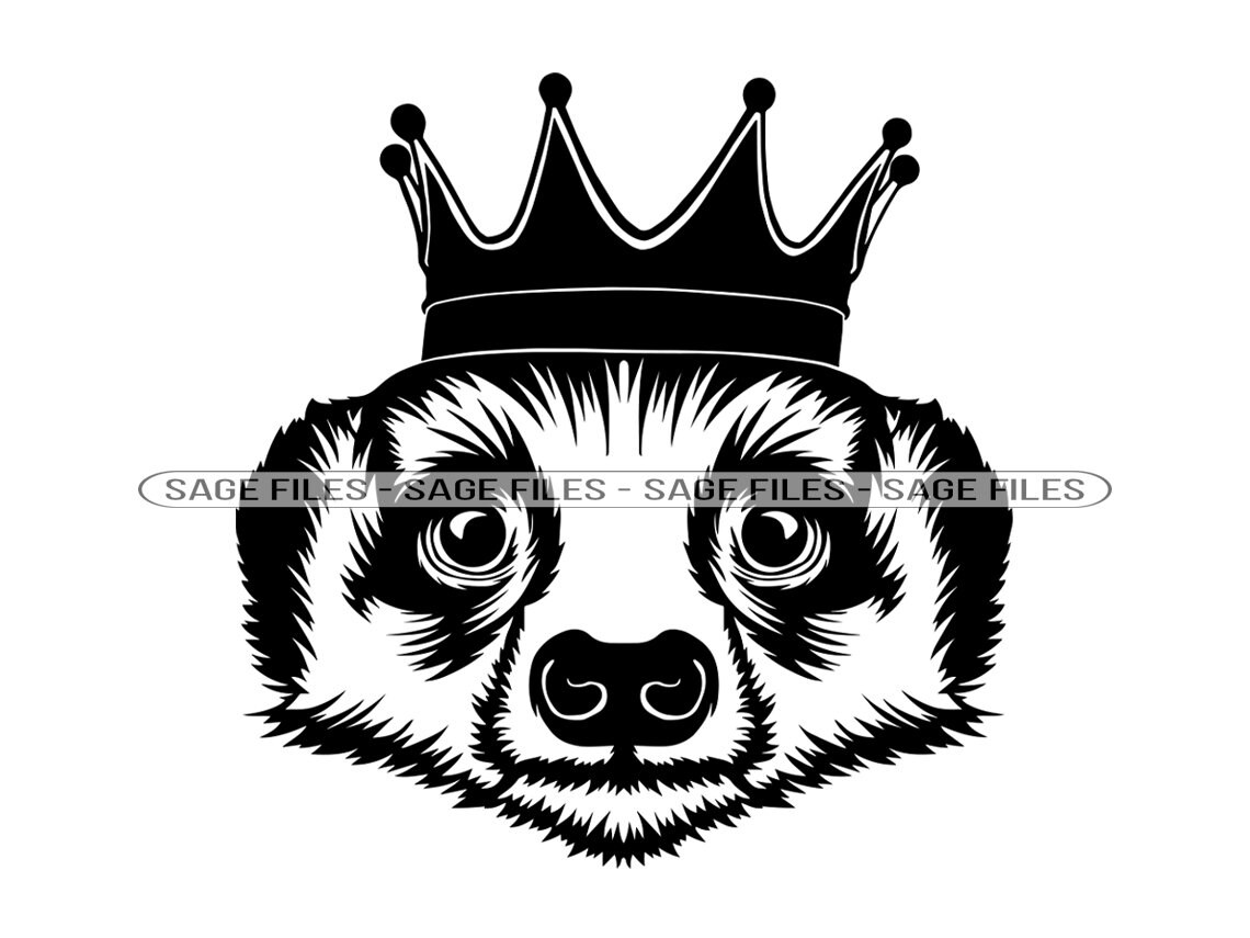 Meerkat in Crown SVG King Meerkat SVG Meerkat Svg Safari - Etsy