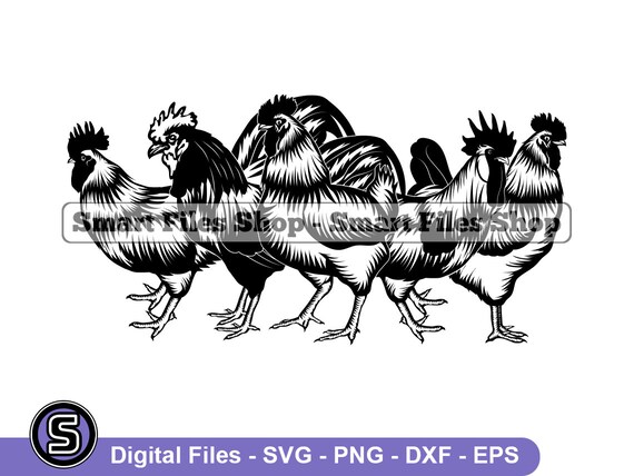 Rooster Logo Svg Rooster Svg Farm Animals Svg Rooster Dxf | Etsy