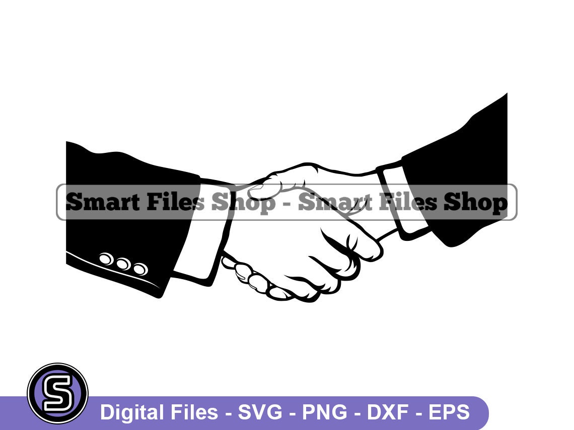 Hand Shake Svg Greeting Svg Hand Shake Dxf Hand Shake Png - Etsy