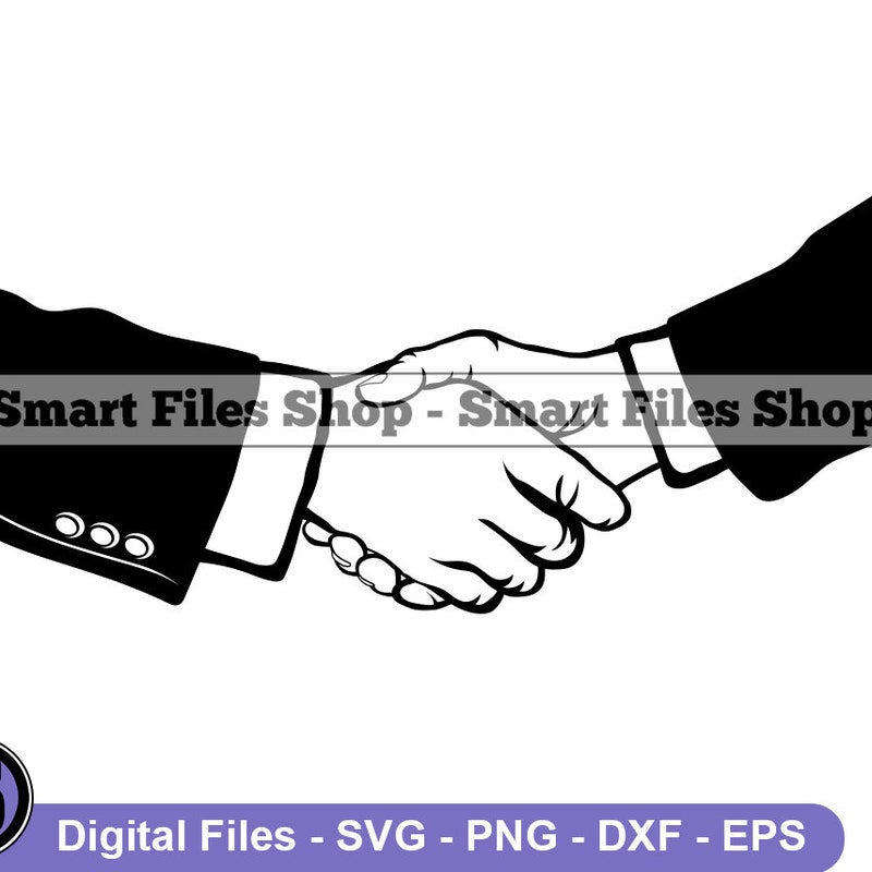 Hands Shaking Svg - Etsy