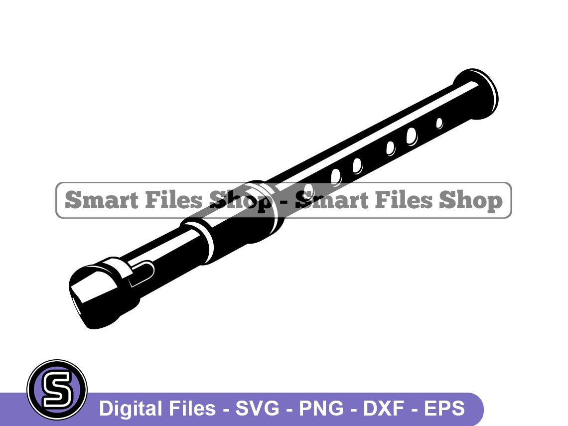 Flute Svg Musical Instruments Svg Flute Dxf Flute Png | Etsy