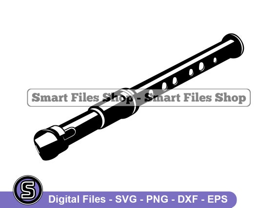 Flute Svg Musical Instruments Svg Flute Dxf Flute Png | Etsy