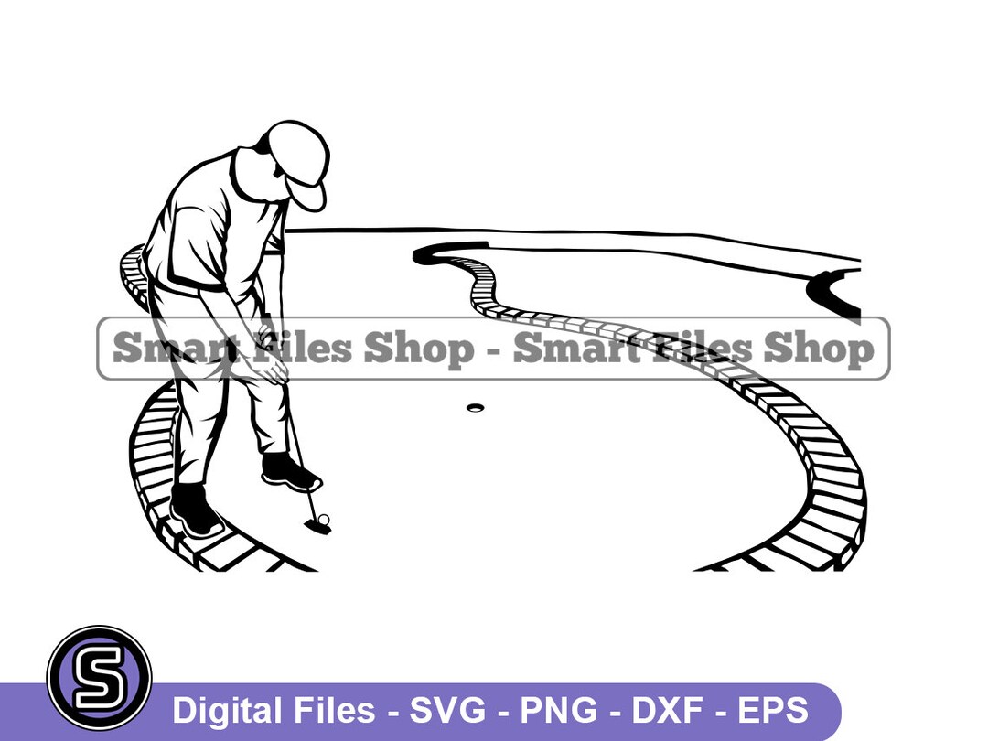 Miniature Golf 3 Svg, Golf Svg, Golfer Svg, Golfing Svg, Miniature Golf ...