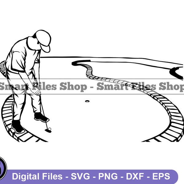 Miniature Golf Clipart - Etsy