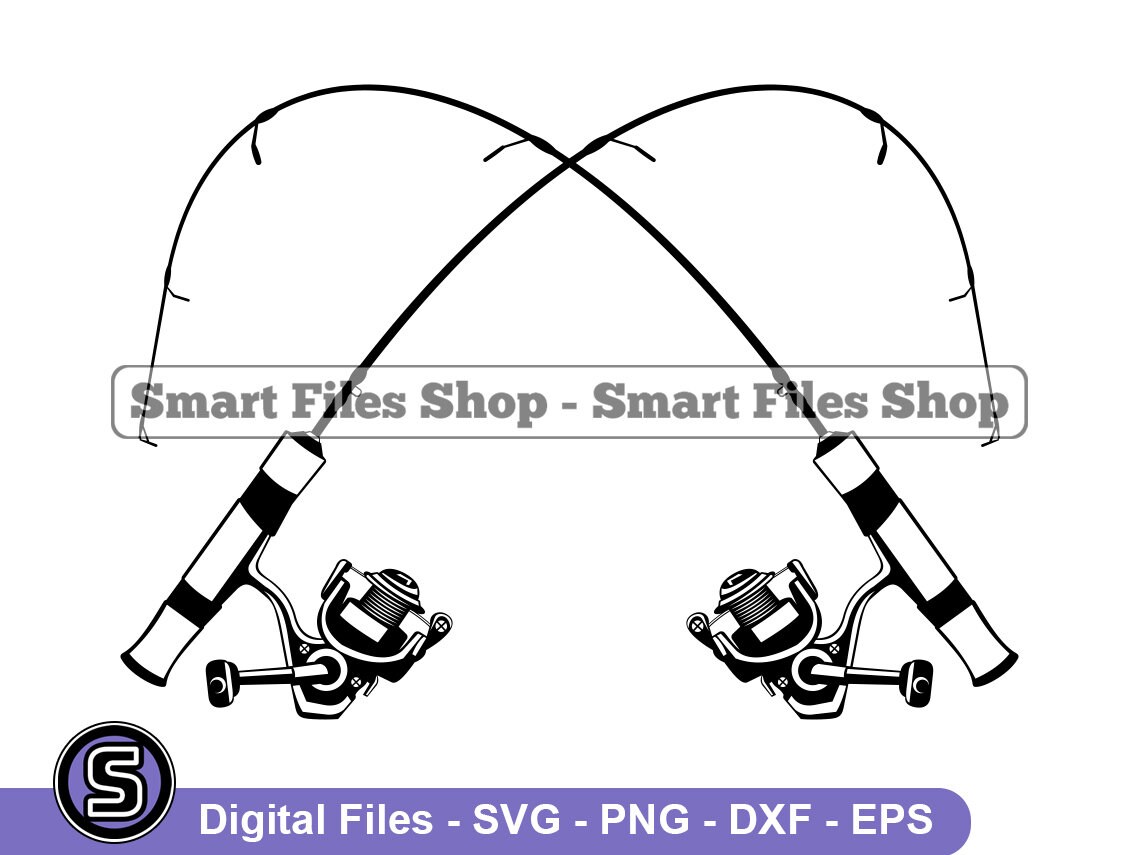Fishing Rod Logo 3 Svg Fishing Logo Svg Fishing Pole Svg - Etsy