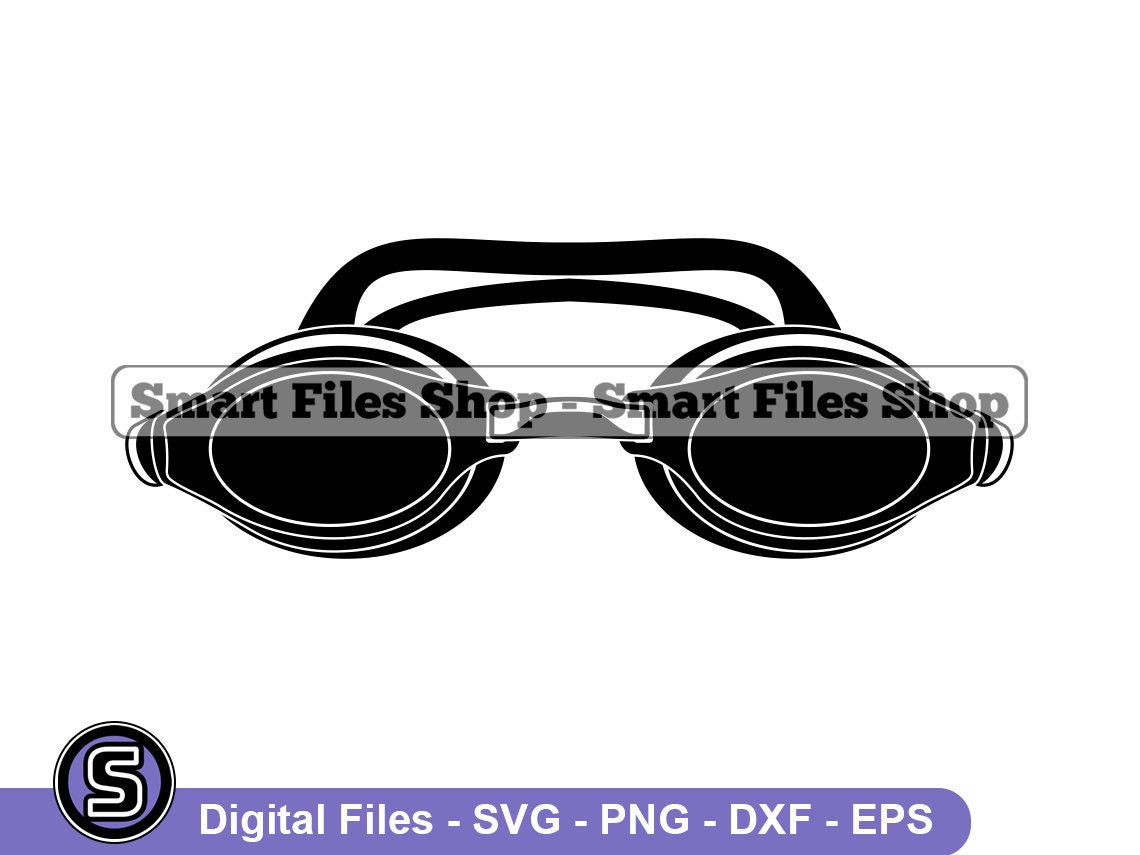 Swimming Goggles Svg Goggles Svg Swimming Goggles Dxf - Etsy