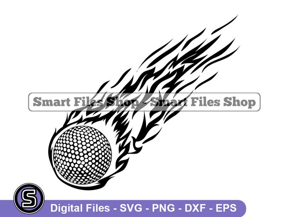 Flaming Golf Ball Svg Golf Ball Svg Golf Svg Golfing Svg - Etsy Canada