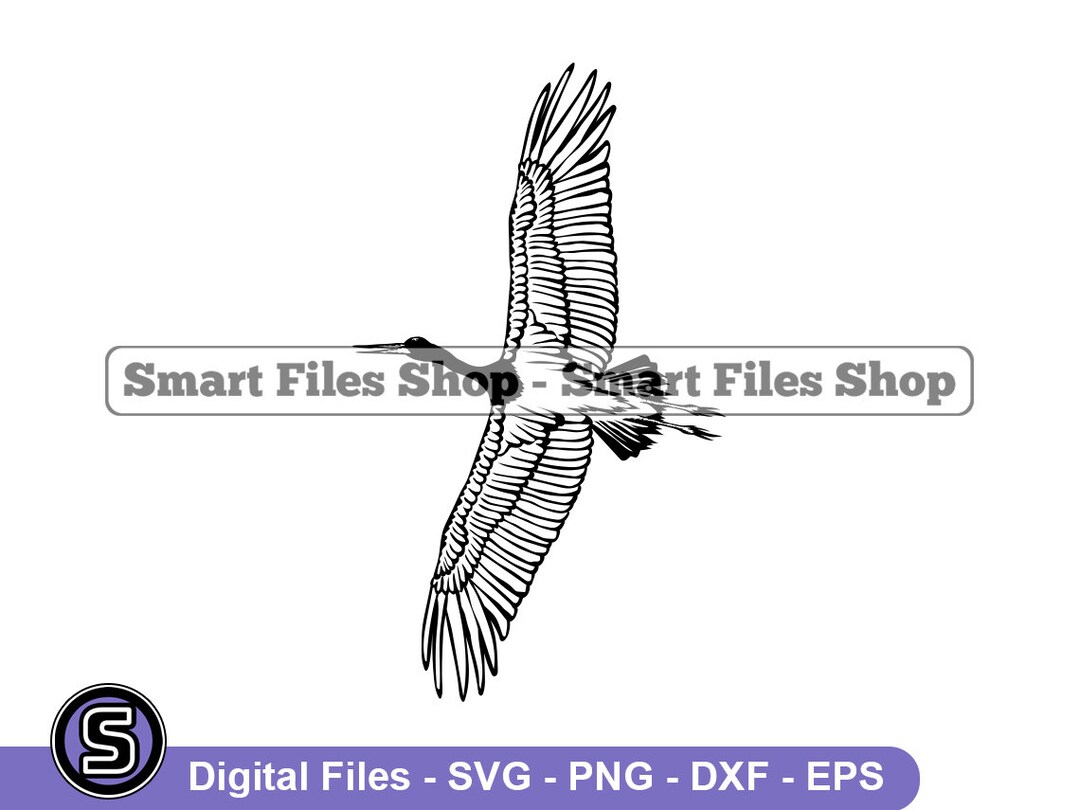 Stork 2 SVG Stork SVG Birds Svg Stork Dxf Stork Png - Etsy