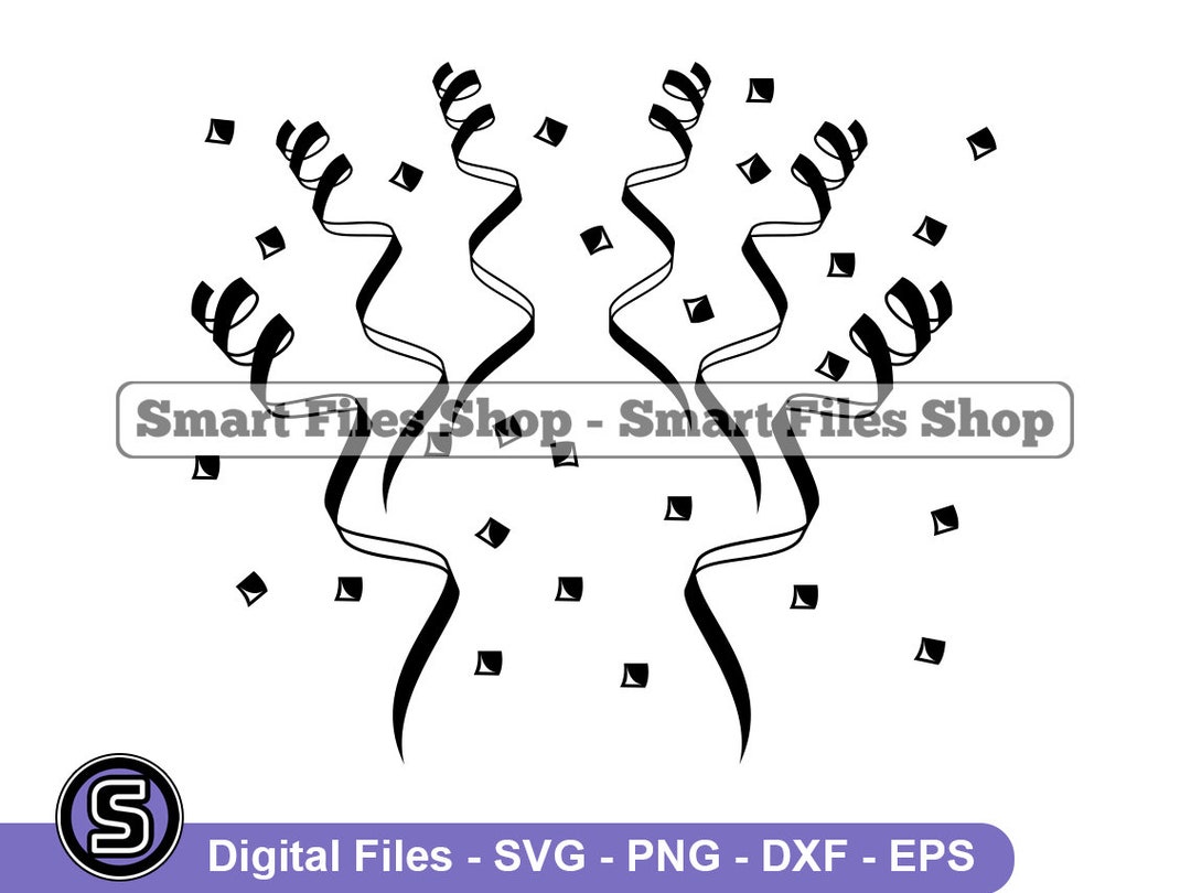 Party Confetti SVG, Birthday Svg, Party Svg, Party Confetti Dxf, Party ...
