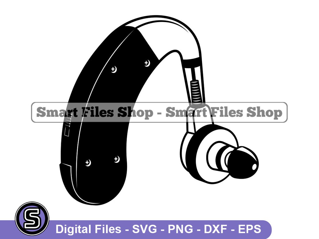 Hearing Aid SVG, Hearing Aid Dxf, Hearing Aid Png, Hearing Aid Clipart ...