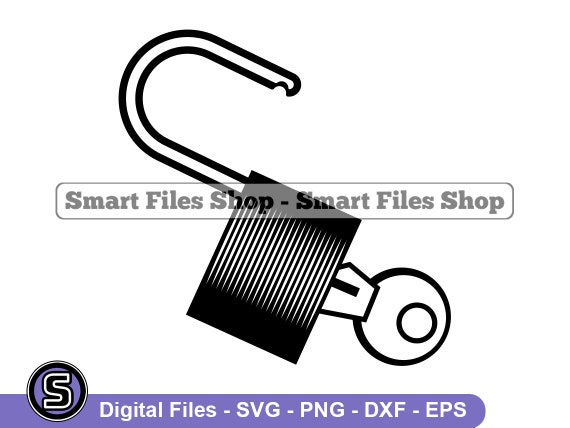 Open Lock SVG Lock SVG Key in Lock Svg Lock Dxf Lock Png | Etsy