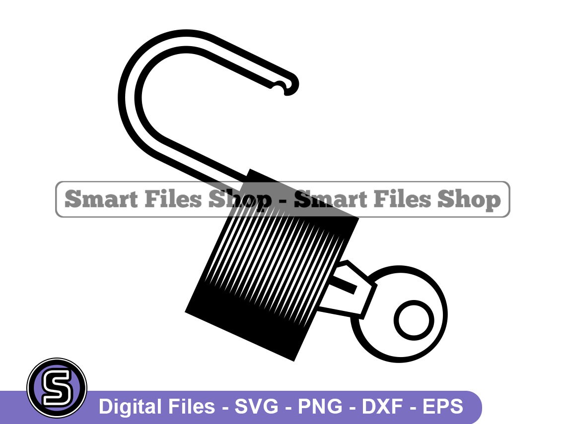 Open Lock SVG Lock SVG Key in Lock Svg Lock Dxf Lock Png | Etsy