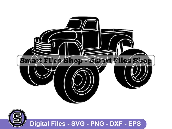 Monster Truck Svg Monster Truck Dxf Monster Truck Png | Etsy