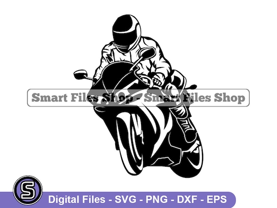 Motorcycle Rider 3 SVG Motorcycle SVG Biking Svg - Etsy