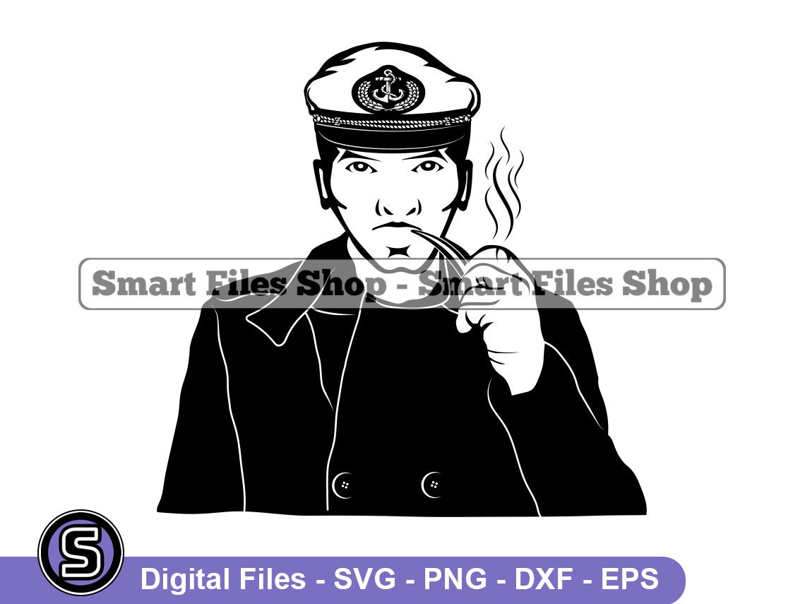 Ship Captain Svg Navy Svg Nautical Svg Ship Captain Dxf - Etsy