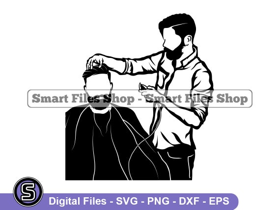 Barber SVG Barber Shop SVG Hair Stylist Svg Barber Dxf | Etsy