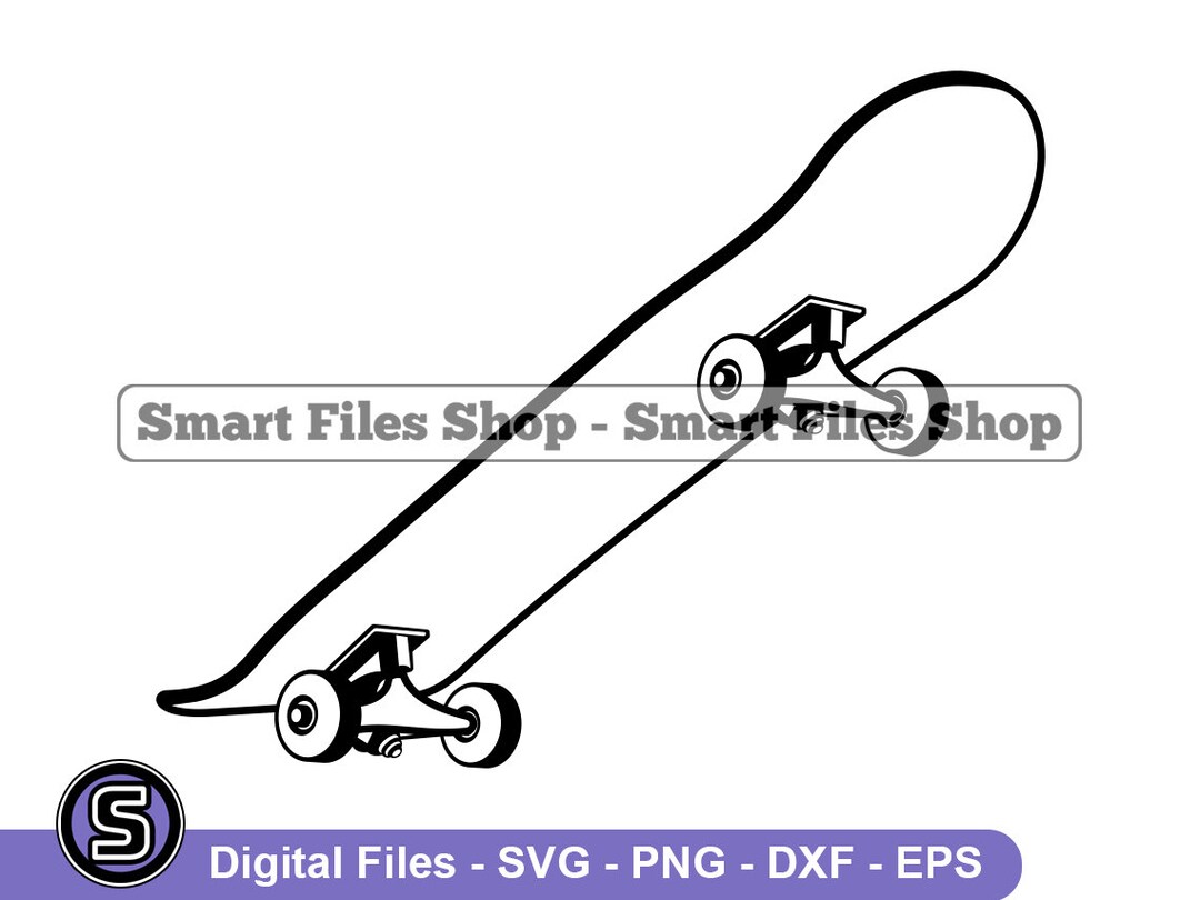 Skateboard Svg, Skateboarding Svg, Skateboard Dxf, Skateboard Png ...