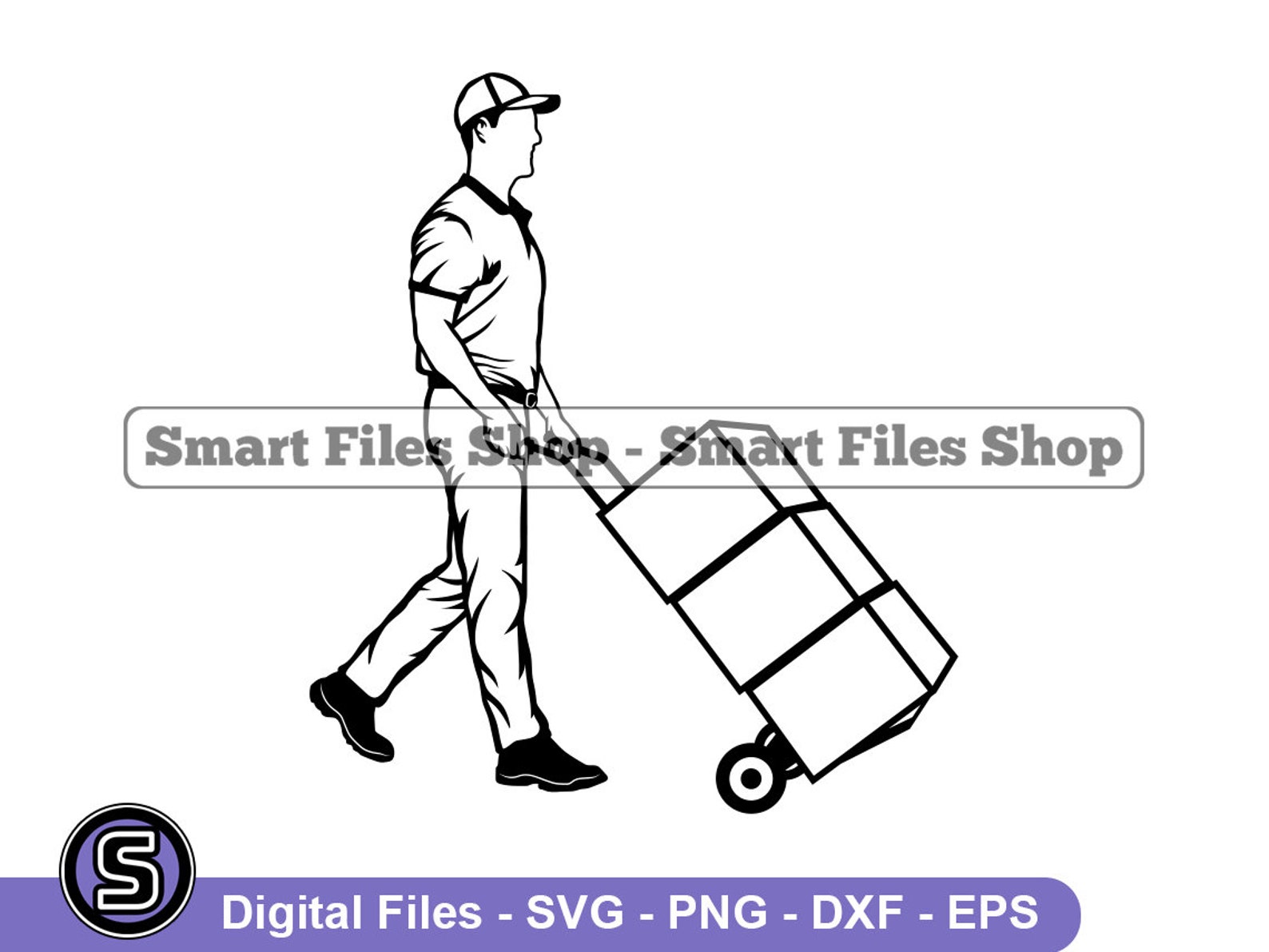 Delivery Man Svg Delivery Svg Shipping Svg Ecommerce Svg - Etsy