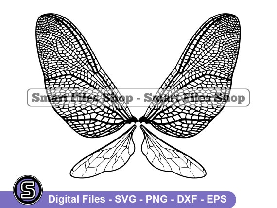 Butterfly Wings SVG Insect Wings SVG Butterfly Wings Dxf - Etsy