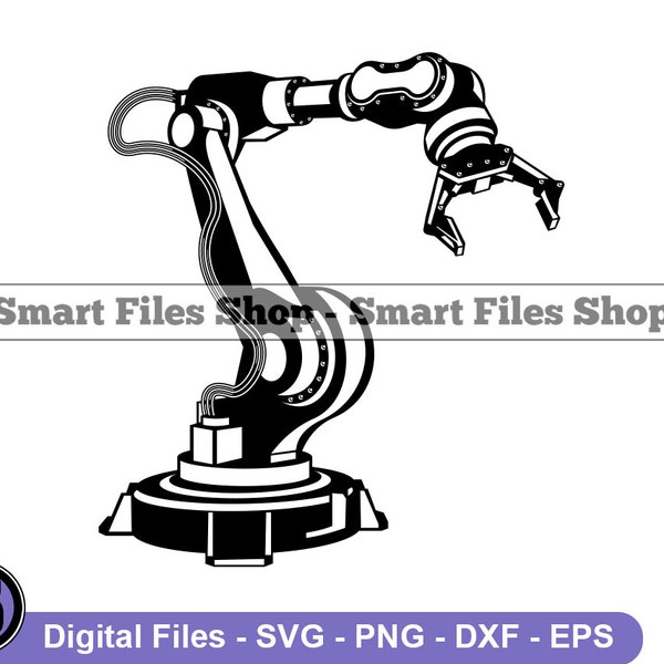 Robot Arm Svg - Etsy