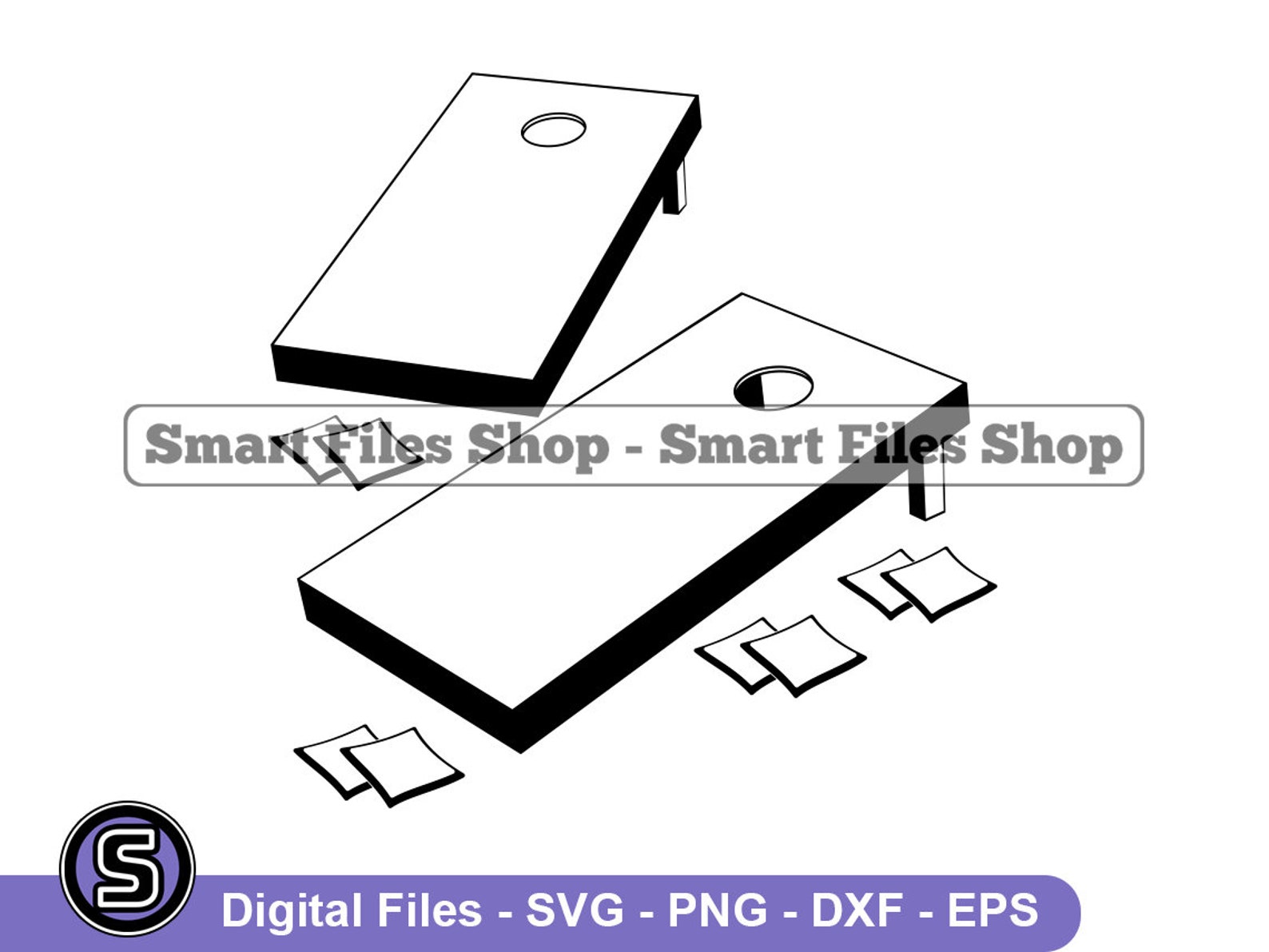 Cornhole Boards Svg, Cornhole Game Svg, Backyard Game Svg, Cornhole Dxf ...