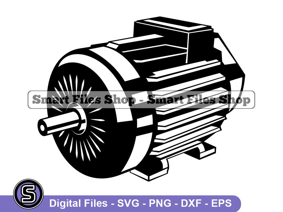 Electric Motor Svg, Electric Car Motor Svg, EV Motor Svg, Self Driving ...