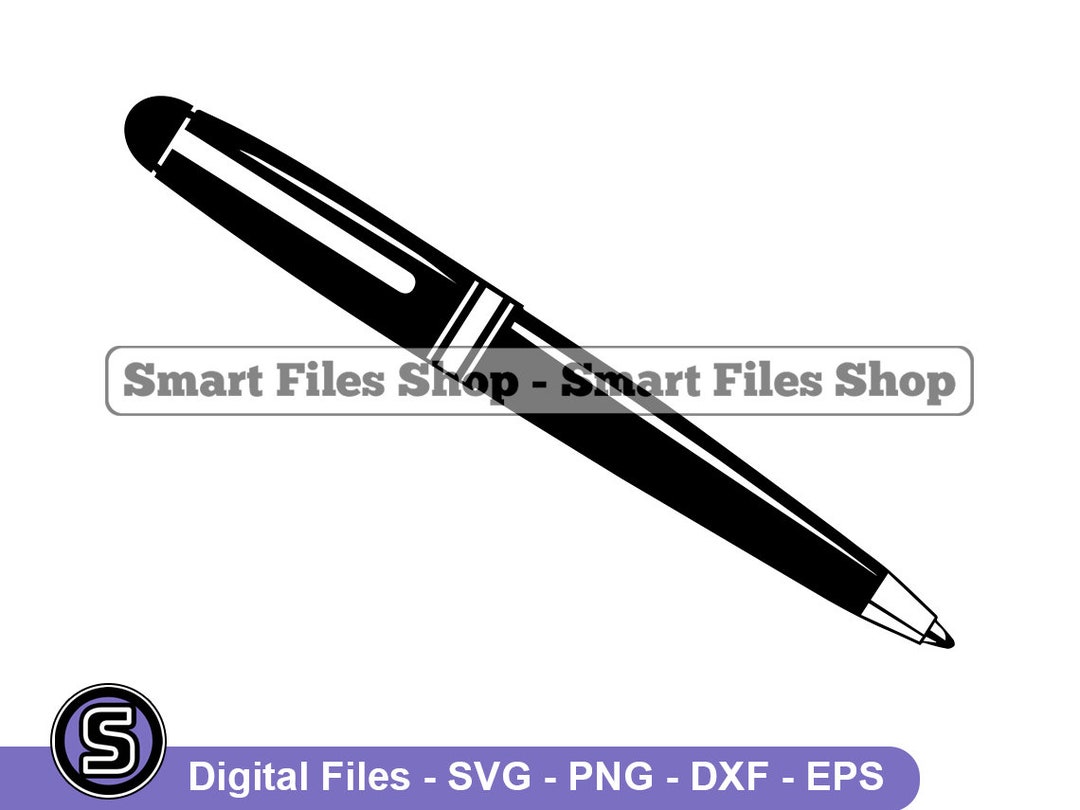 Ball Point Pen #2 Svg, Writing Svg, Pen Design Svg, Pen Svg, Pen Dxf ...