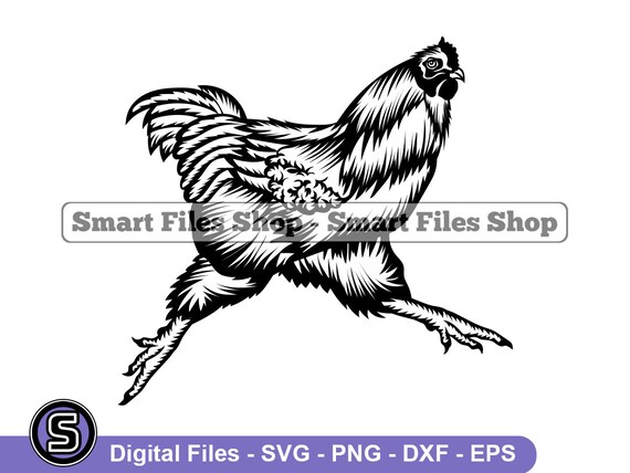 Running Rooster 3 Svg Rooster Svg Farm Animals Svg Rooster - Etsy