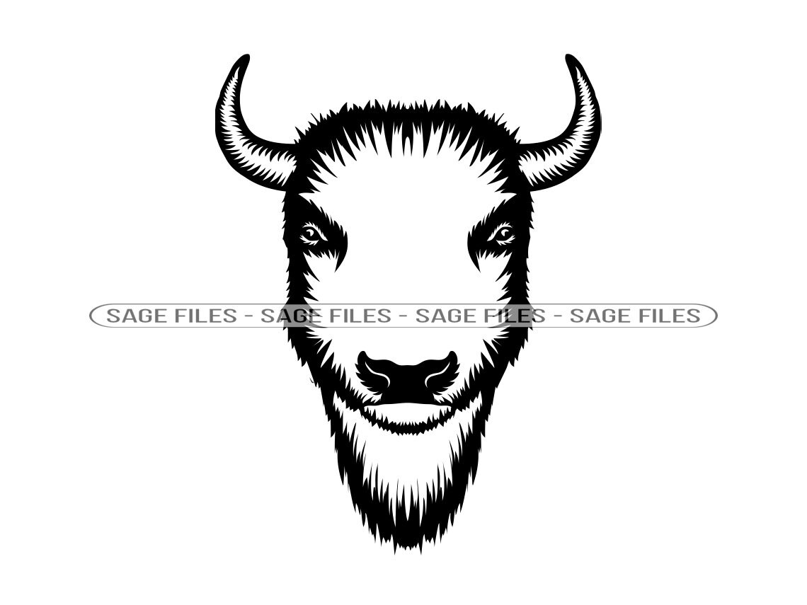 Bison Mascot 3 SVG Bison Face SVG Bison Head Svg Bison - Etsy