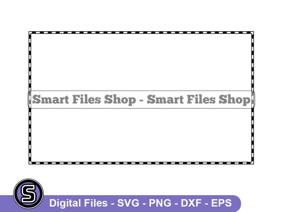 Checkered Frame SVG Decorative Frame Svg Frame Dxf Frame - Etsy
