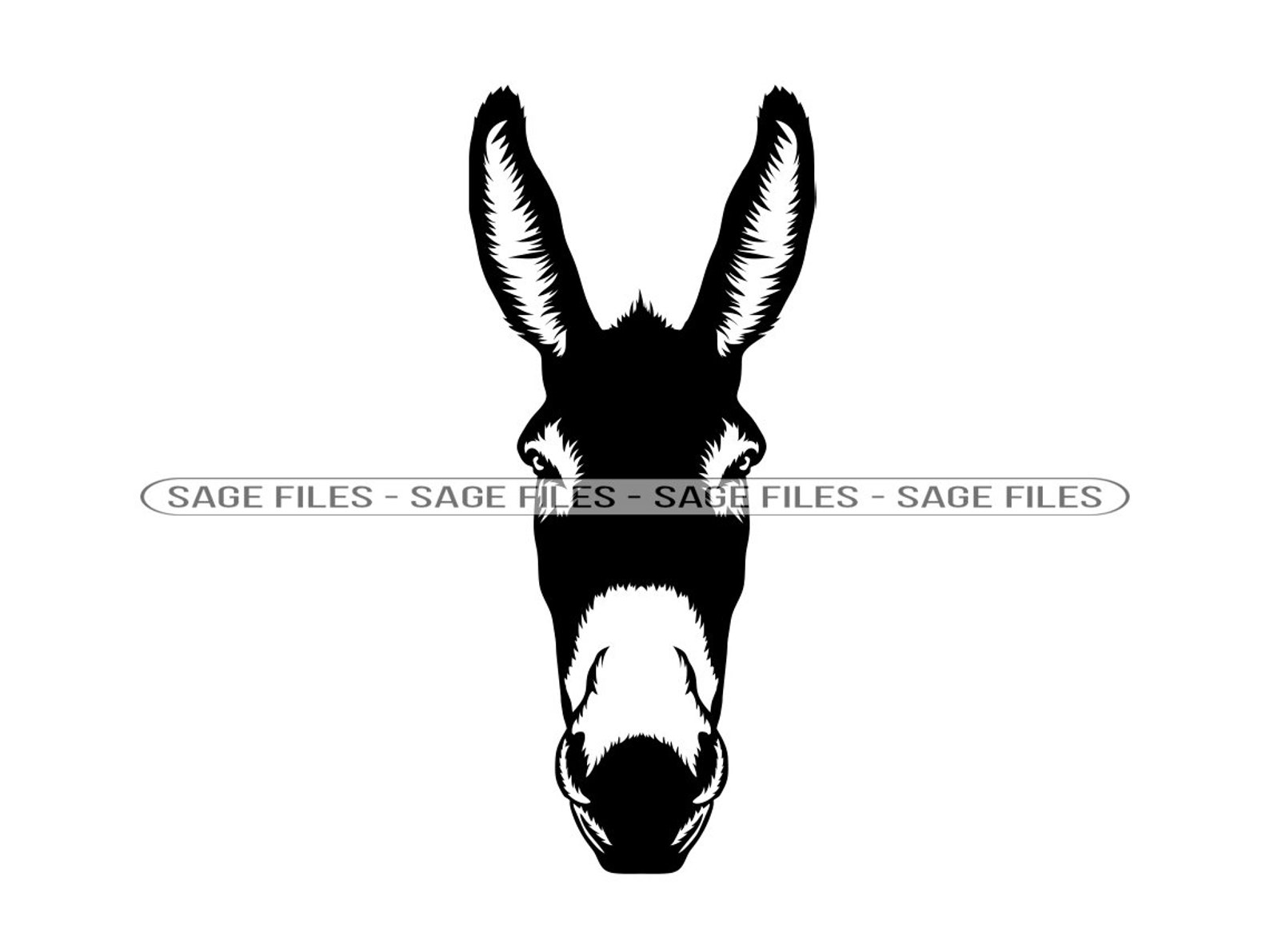 Mule Mascot SVG, Mule Face SVG, Mule Head Svg, Mule Dxf, Mule Png, Mule ...