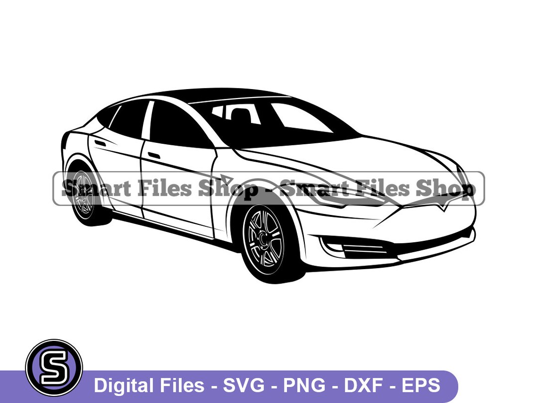 EV Car 2 Svg, EV Svg, Electric Vehicle Svg, Electric Car Svg, Electric ...