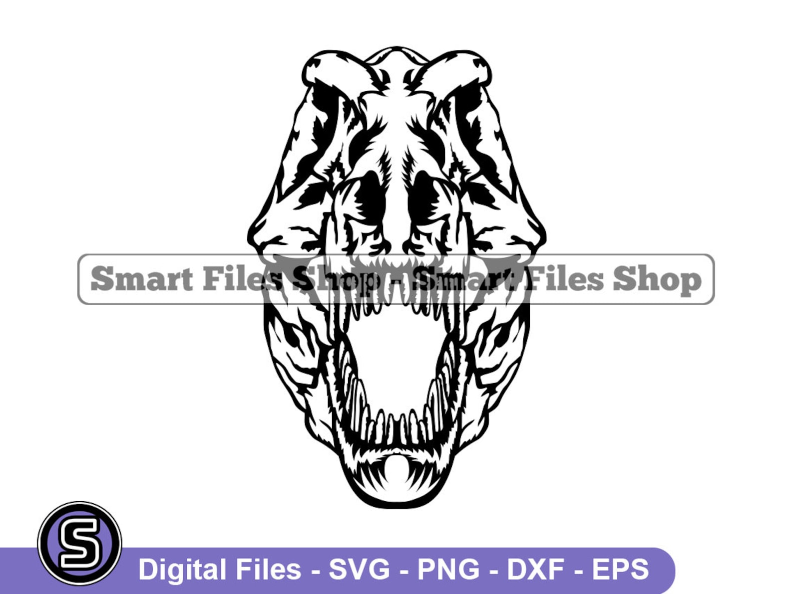 T-rex Skull Svg, T-rex Svg, Dinosaur Svg, Trex Svg, T-rex Dxf, T-rex ...
