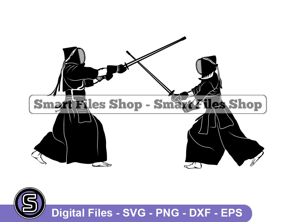 Kendo SVG, Martial Arts Svg, Kendo Dxf, Kendo Png, Kendo Clipart, Kendo ...
