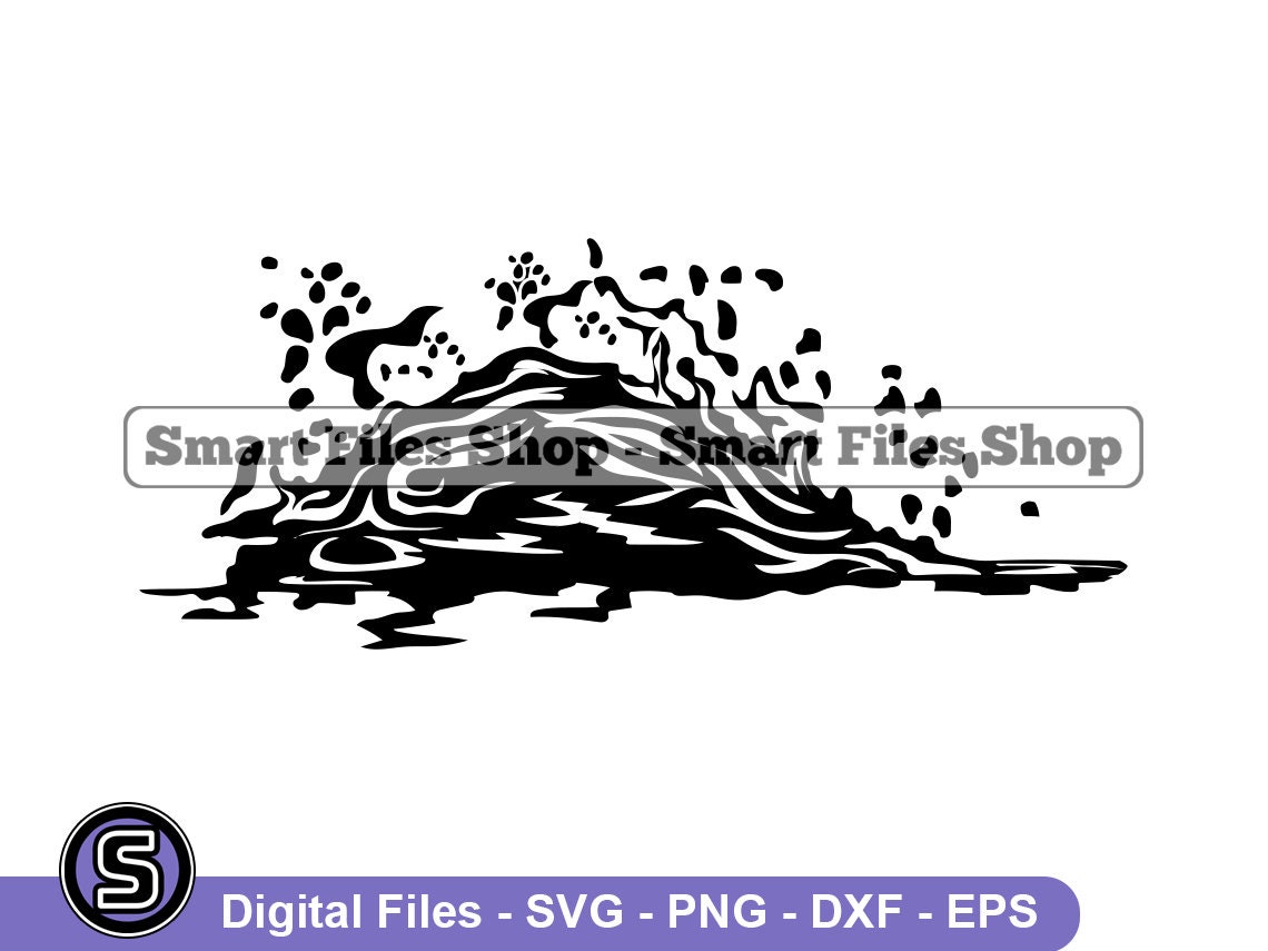 Water Splash 3 Svg Water Ripple Svg Water Splash Dxf Water - Etsy