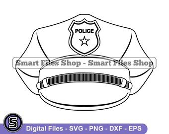 Police Hat Svg Files - Etsy